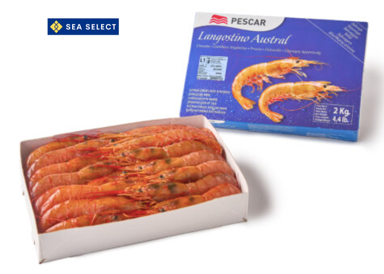Argentine Red Prawns XL Wild. Raw. 2kg box – Sea Select